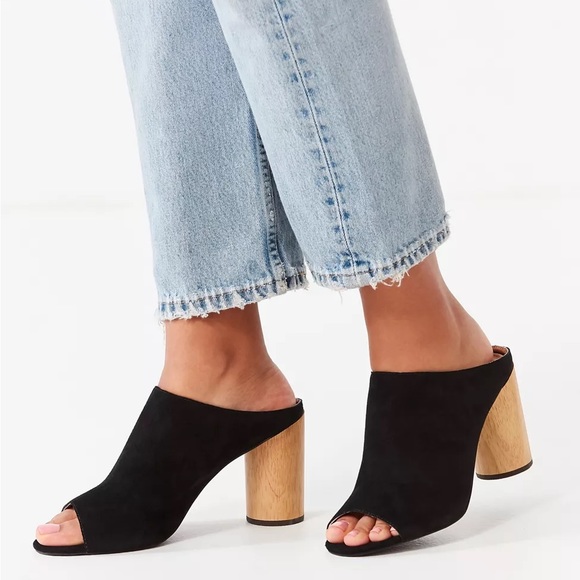 Urban Outfitters | Shoes | Urban Outfitters Poppy Suede Mule Heel ...